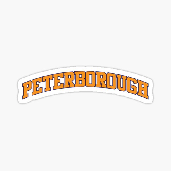 "Peterborough city vintage text design " Sticker for Sale by KatoGB ...