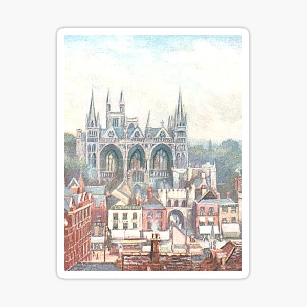 "Peterborough Cathedral from Parish Church Tower, Cambridgeshire ...