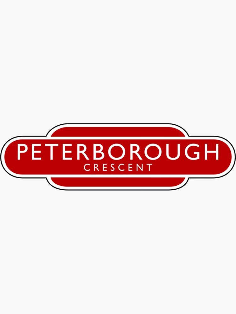 "Peterborough Crescent " Sticker for Sale by KatoGB | Redbubble