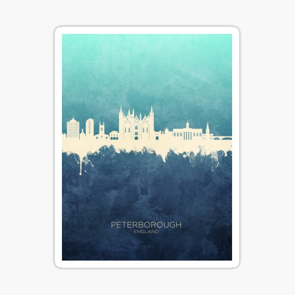 "Peterborough England Skyline " Sticker for Sale by KatoGB | Redbubble