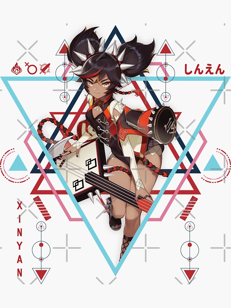 "Xinyan | Genshin Impact" Sticker for Sale by B-love | Redbubble