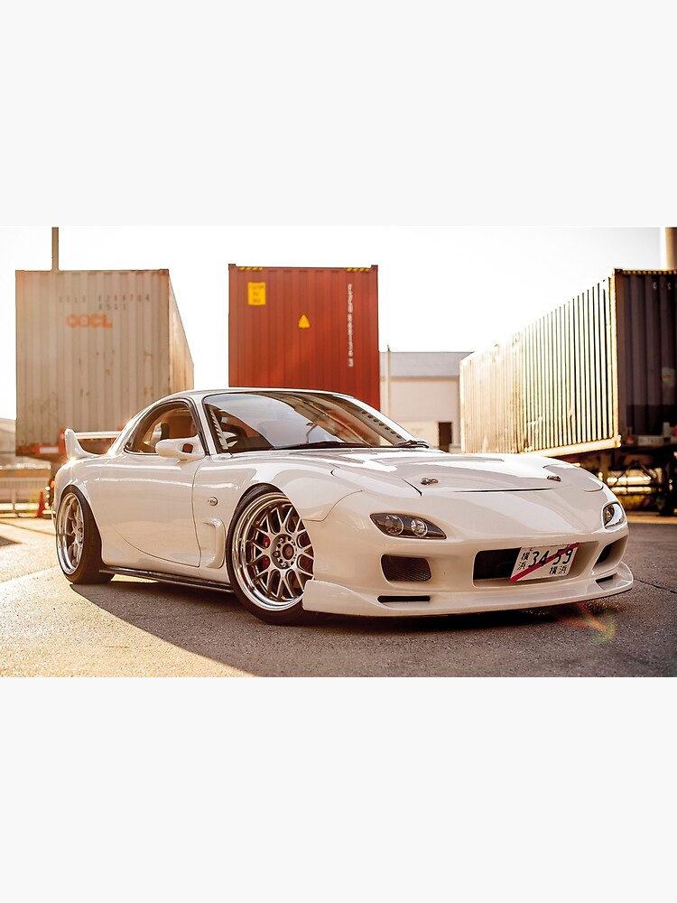 "White Rx7 FD" Poster for Sale by shanilhasantha | Redbubble