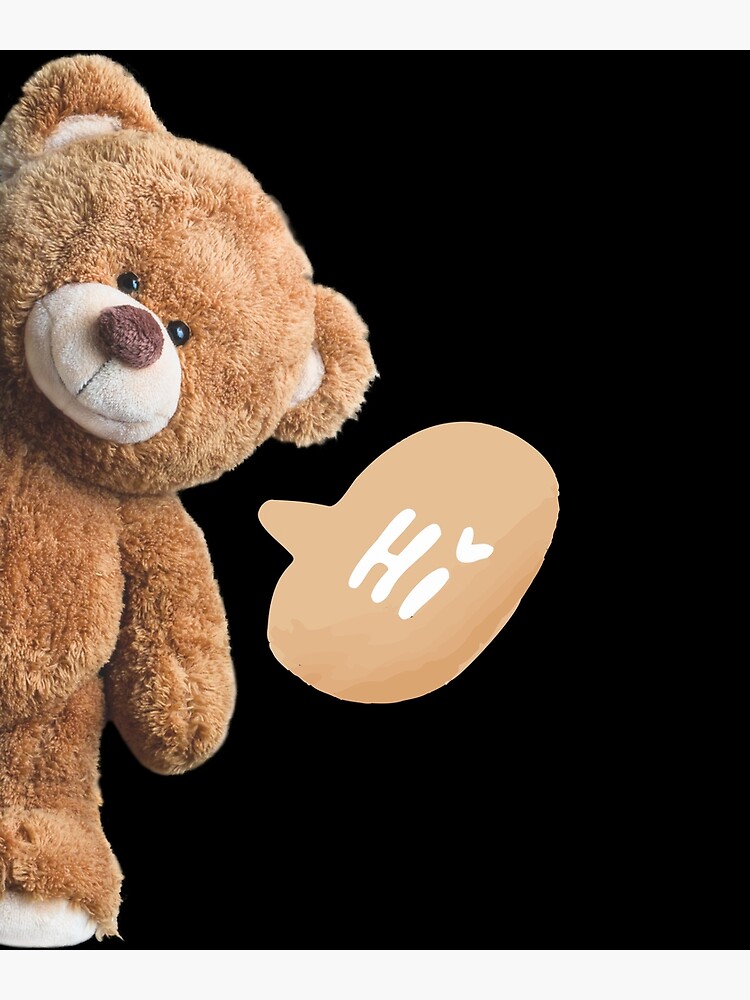 "cute teddy bear" Poster for Sale by Princess-Rilam | Redbubble