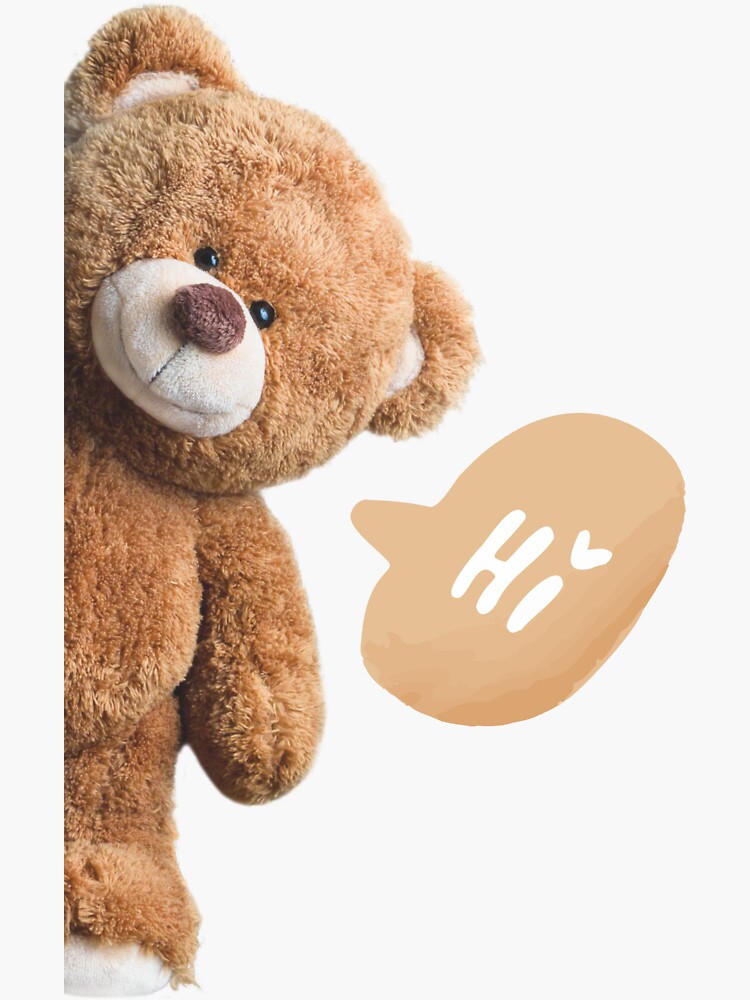 "cute teddy bear" Sticker for Sale by Princess-Rilam | Redbubble