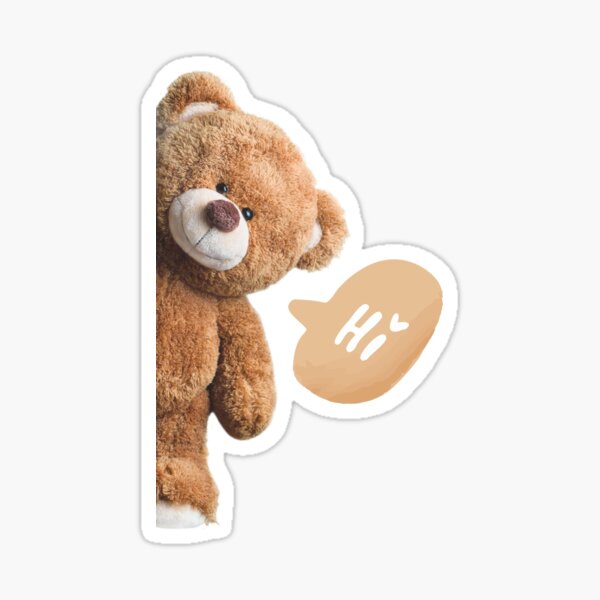 "cute teddy bear" Sticker for Sale by Princess-Rilam | Redbubble
