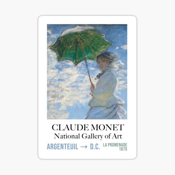"Monet La Promenade" Sticker for Sale by Annierehill | Redbubble