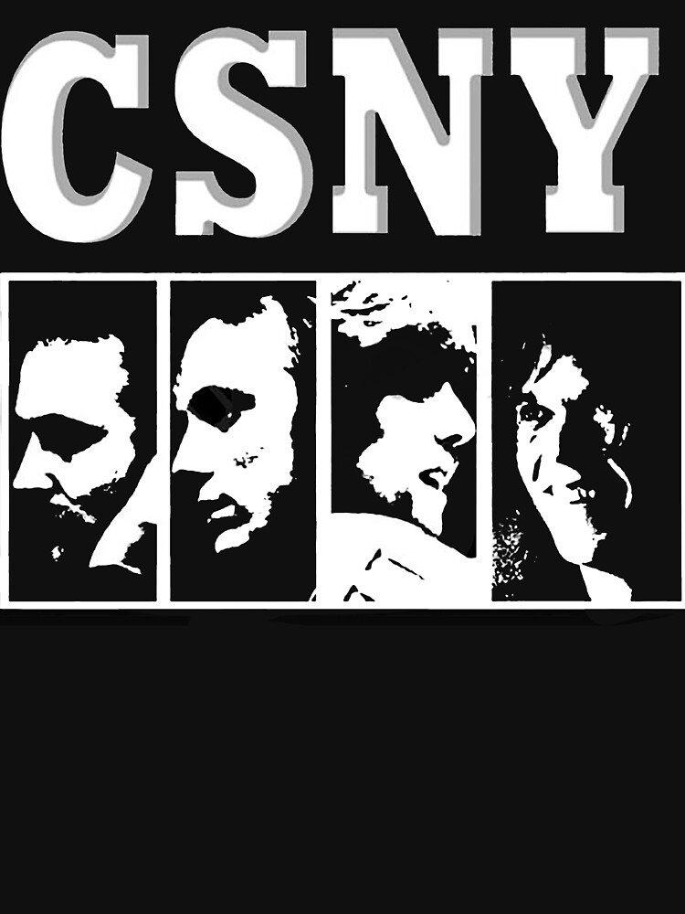 "csny rr11" T-shirt for Sale by toak8e | Redbubble | crosby stills nash ...