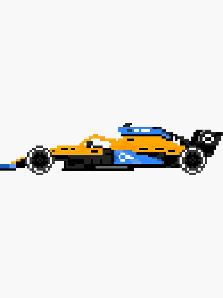 "McLaren | Retro 8-Bit Formula 1 Car" Sticker for Sale by Jervis-Tetch ...