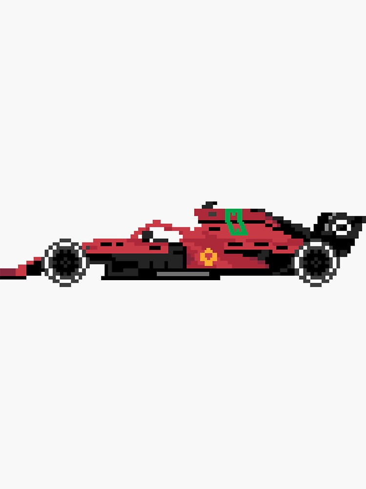 "Ferrari | Retro 8-Bit Formula 1 Car" Sticker for Sale by Jervis-Tetch ...