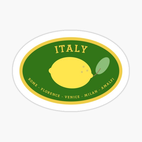 "ITALY - TRAVEL FRUIT STICKER" Sticker for Sale by flynnusaurus | Redbubble