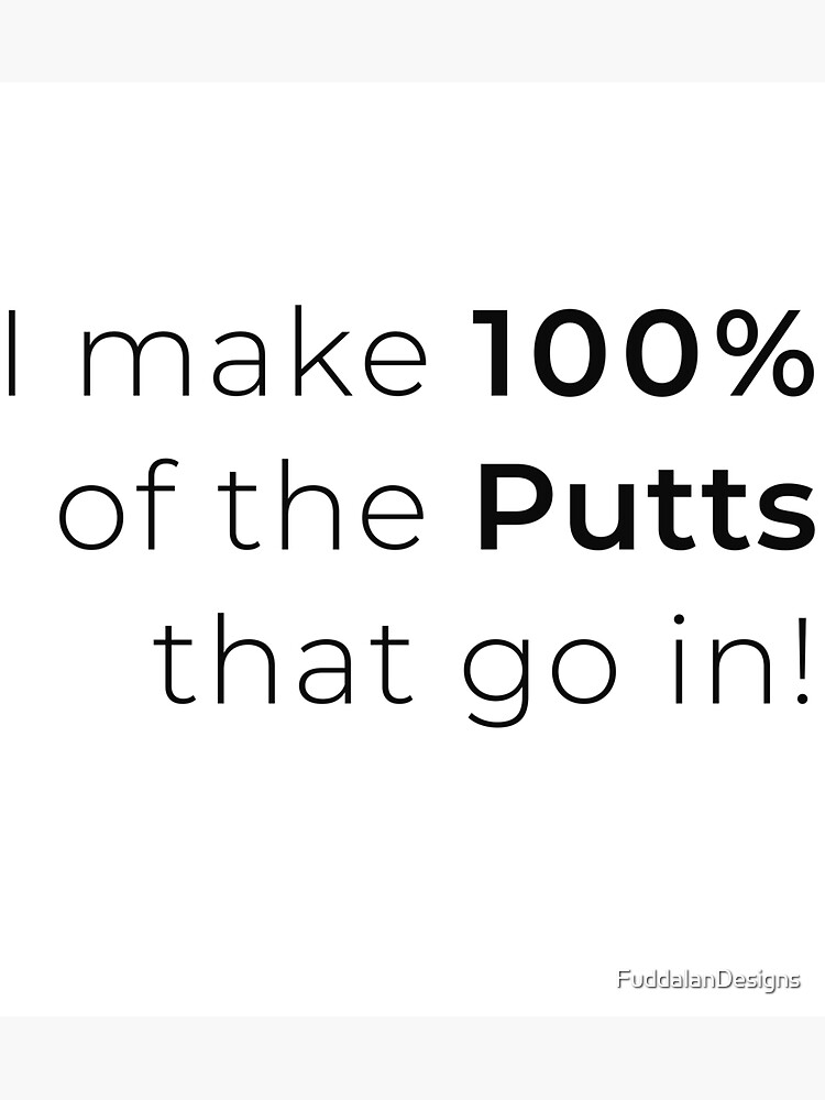 "Putting Genius Putting Machine Quirky Truism Pun " Sticker for Sale by ...