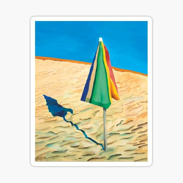 "Beach Umbrella" Sticker for Sale by spencermat | Redbubble