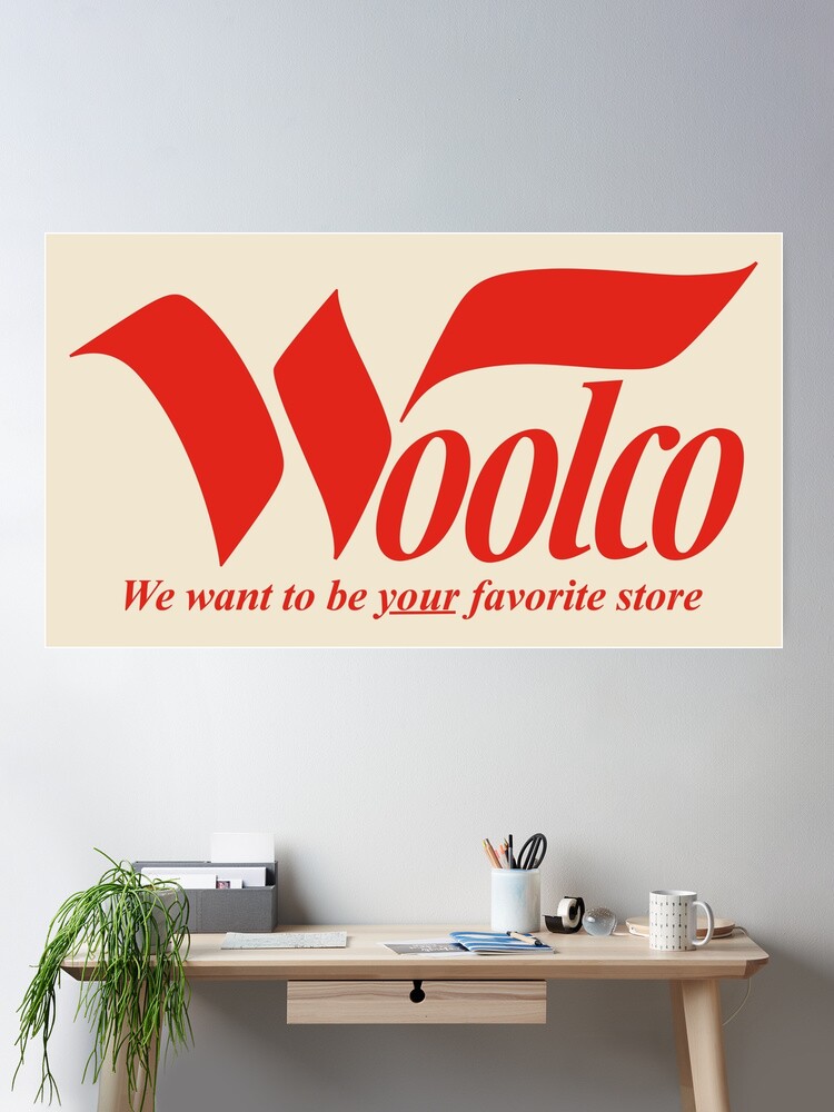 Woolco Logo Distressed Woolco Department Stores Greeting Card