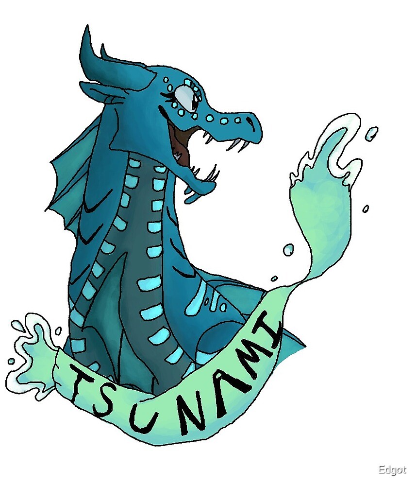 "Wings of Fire Sticker Tsunami" by Edgot Emily Dimov-Gottshall | Redbubble