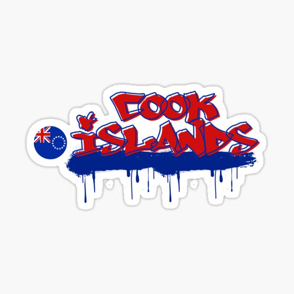 "Cook Islands" Sticker for Sale by PolyMicroMela | Redbubble