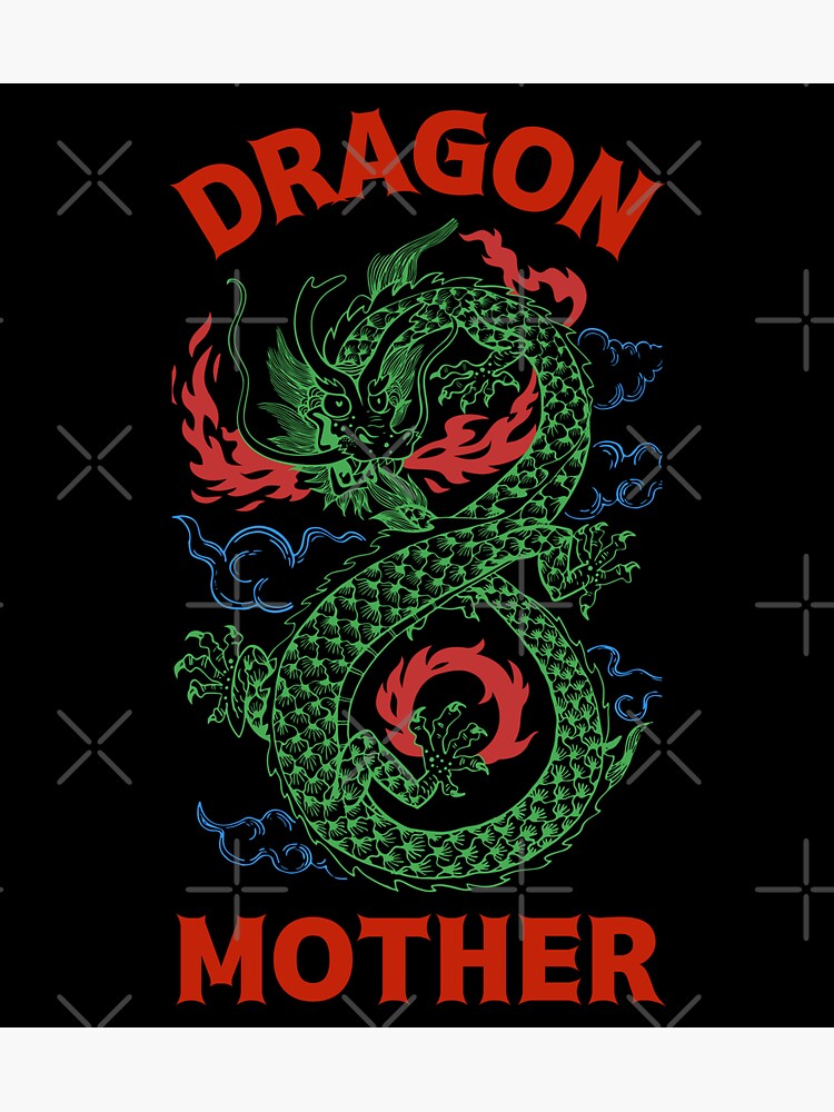 "Dragon Mother (Red Green)" Sticker for Sale by SunshineAlchemy | Redbubble