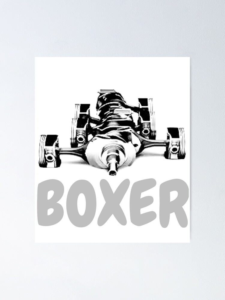"Crazy design about boxer engine" Poster for Sale by bazzartshop ...