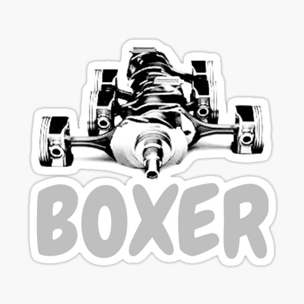 "Crazy design about boxer engine" Sticker for Sale by bazzartshop ...