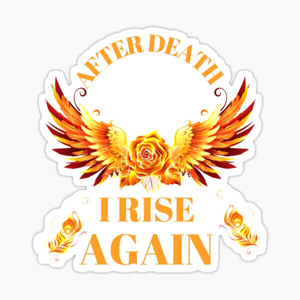 "After Death I Rise Again" Sticker for Sale by artbylink | Redbubble