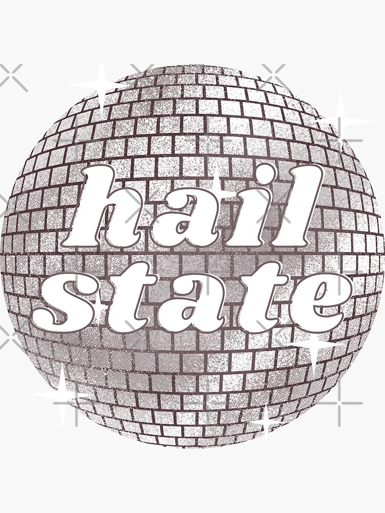 "hail state disco" Sticker for Sale by stuckwithmattie | Redbubble