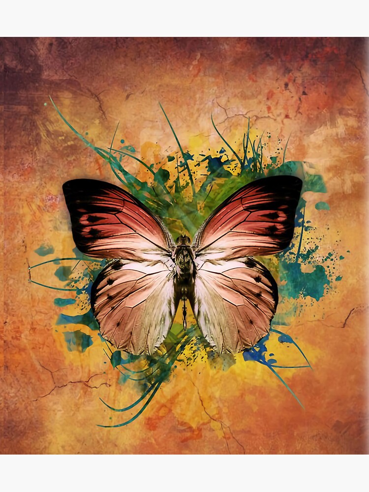 "Butterfly print Spring Flutter" Sticker for Sale by EllyKaiser | Redbubble
