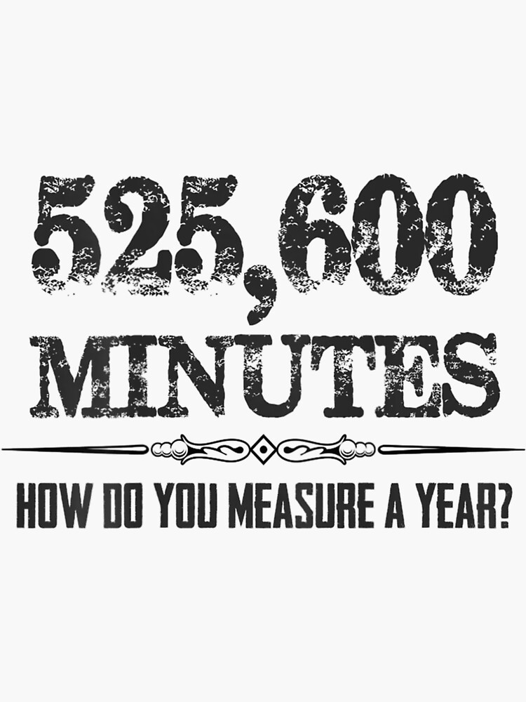 "Theatre S 525600 Minutes Actor Stage Manager" Sticker for Sale by ...