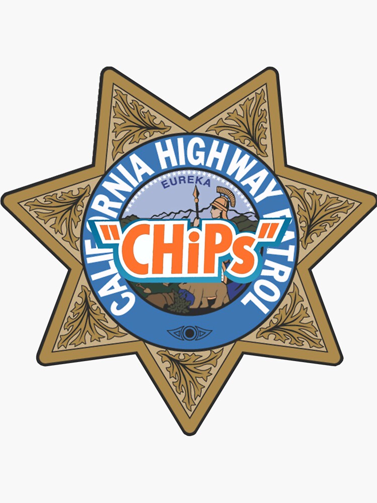 "CHiPs Classic American TV Series Logo" Sticker for Sale by MarkusBaran ...