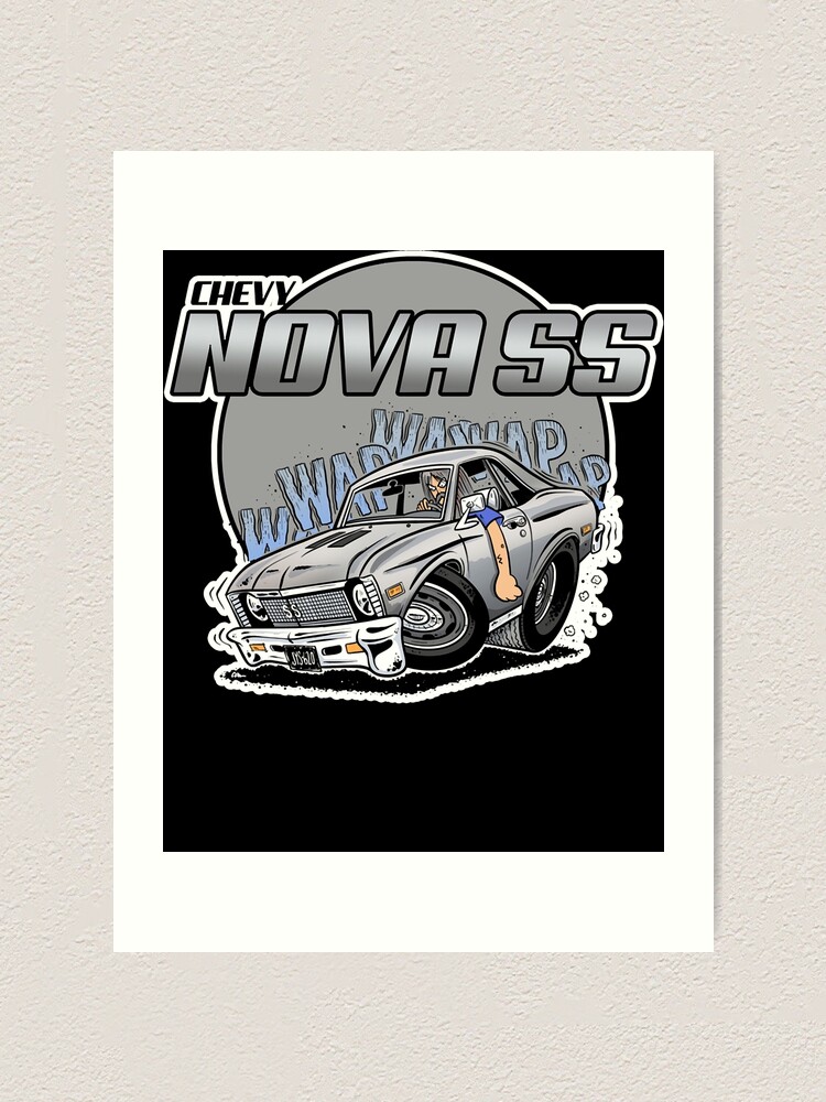 "Chevy Nova SS cartoon" Art Print for Sale by JamesToppi | Redbubble