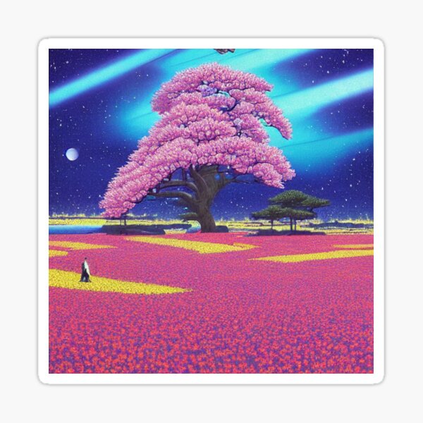 "Hiroshi Nagai style | generated in Stable Diffusion" Sticker for Sale ...