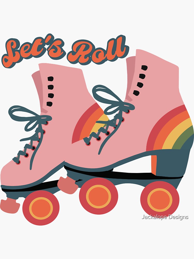 "Let's Roll - Pink" Sticker for Sale by lsbdrx | Redbubble