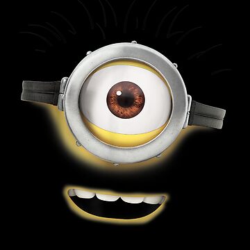 "Despicable Me Minions Carl Open Mouth Graphic" Sticker for Sale by ...