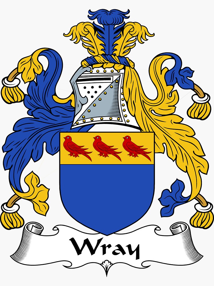 "Wray or Wrey" Sticker by HaroldHeraldry | Redbubble