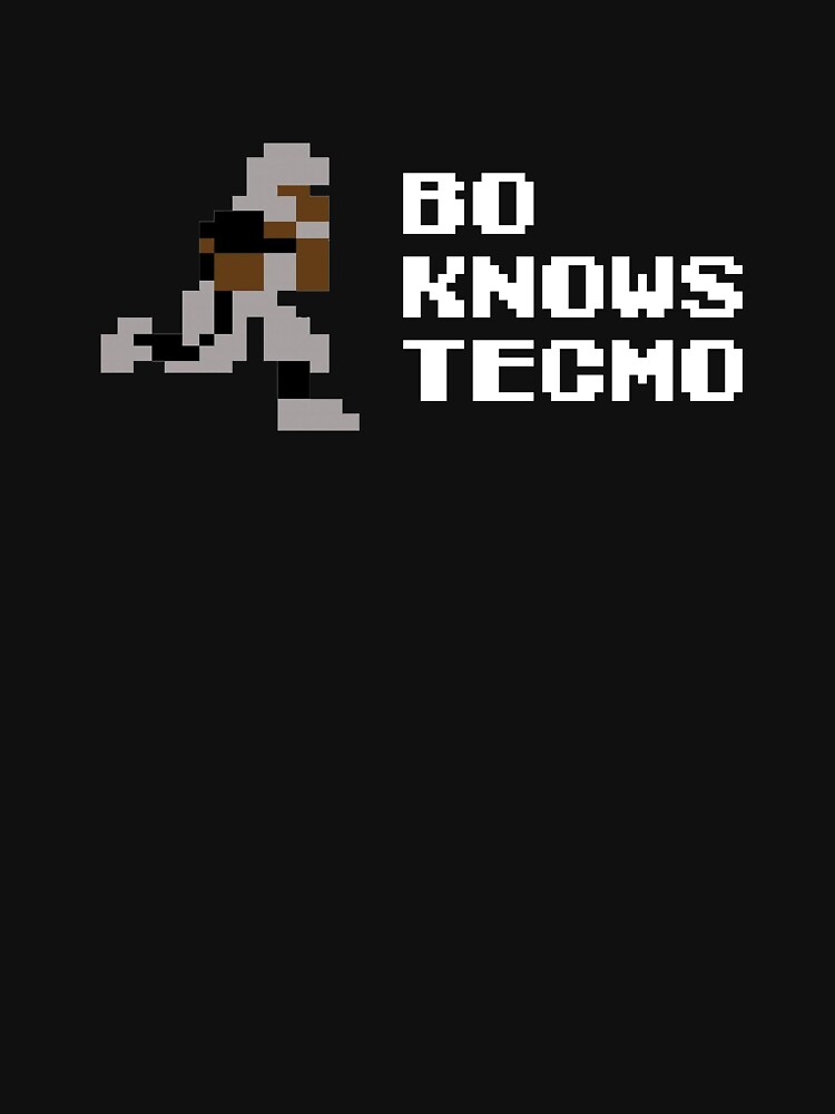 "Bo Knows Tecmo" Essential T-Shirt for Sale by RaddSurfer | Redbubble