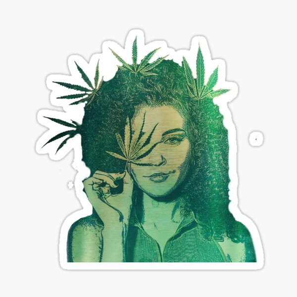 "Hot Stoner Girl With Weed Leaves Design - For Stoners/Smoker Girls 420/Weed/Marijuana/Cannabis ...