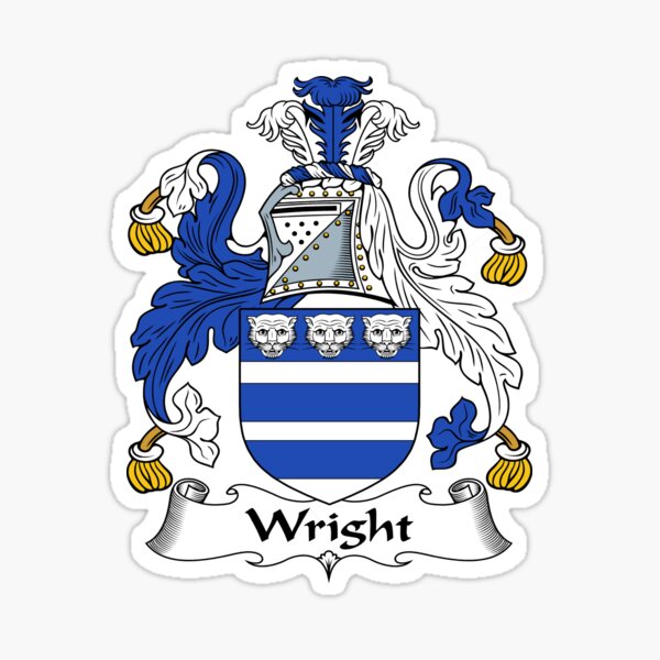 "Wright" Sticker by HaroldHeraldry | Redbubble