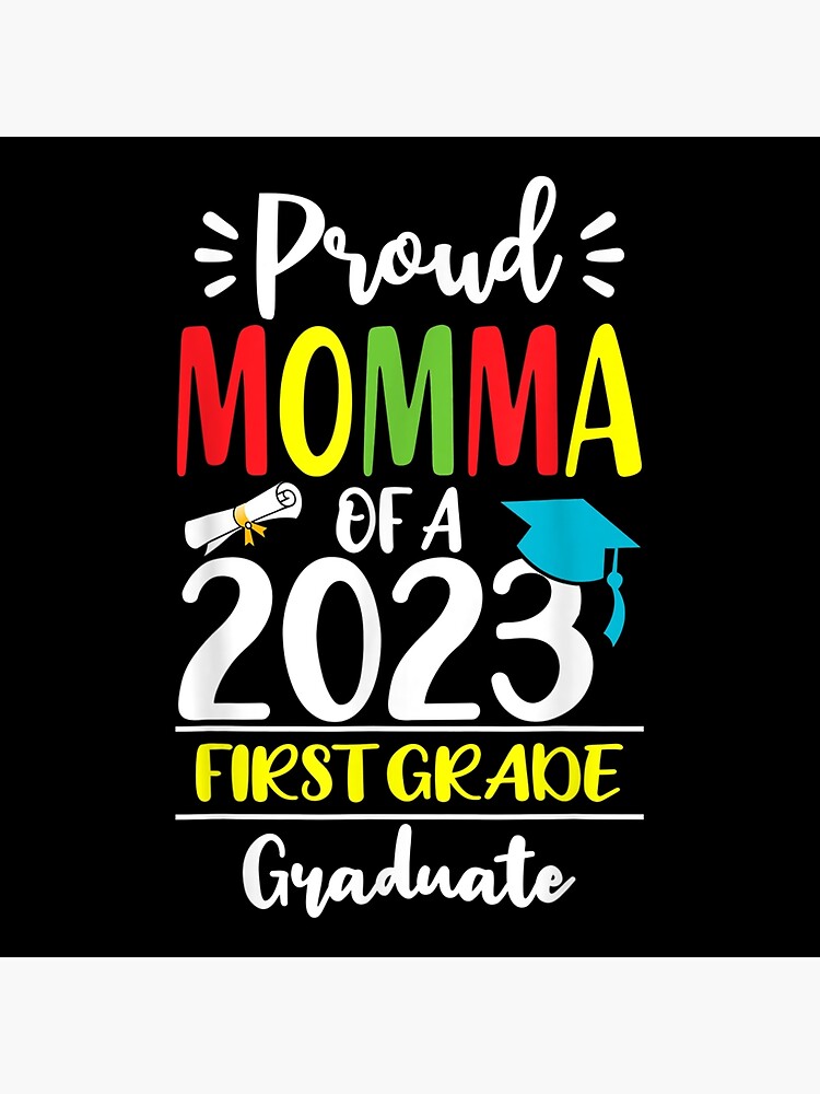 Lámina fotográfica «Divertida y orgullosa mamá de un graduado de primer ...