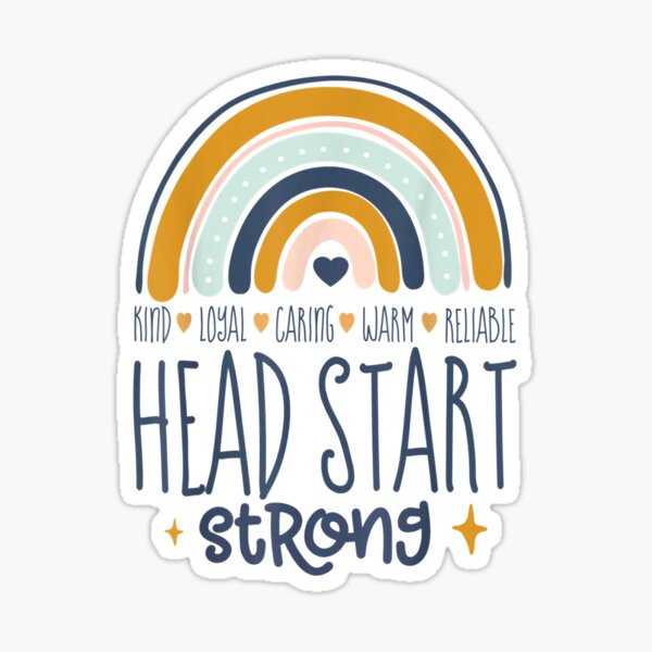 "Head Start Strong Early Childhood Education Rainbow ECSE" Sticker for ...