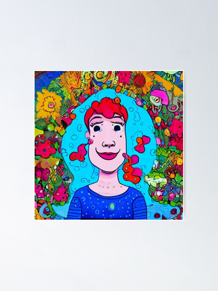 "loopy gloopy ai generated art " Poster for Sale by botprompts | Redbubble