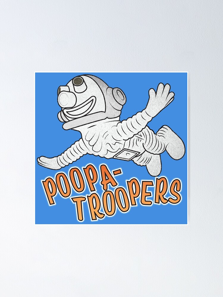 "Classic Early 70s Poopa Troopers Parachute Toy Figure and Logotype ...