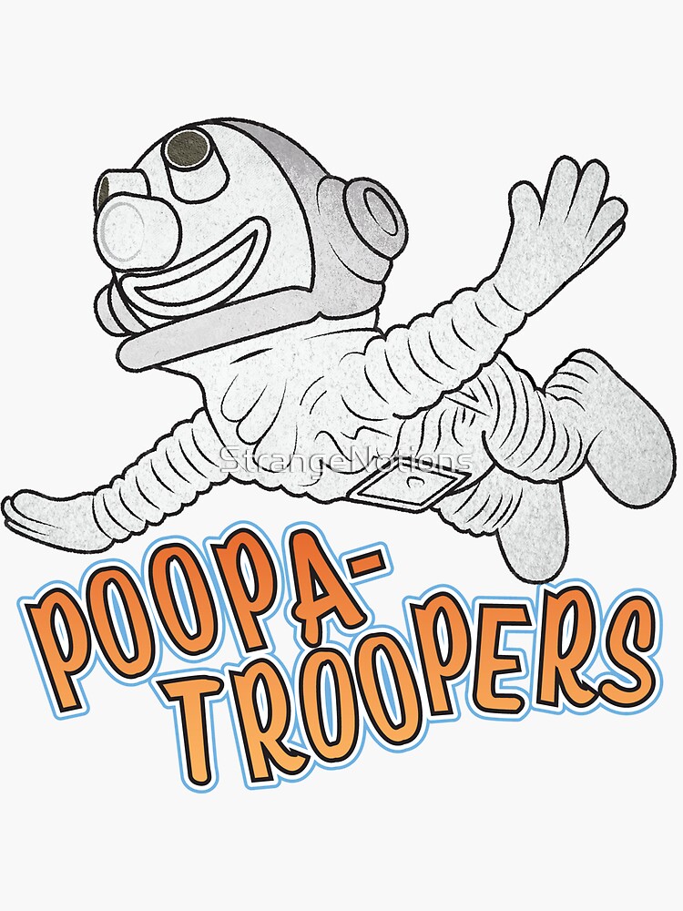 "Classic Early 70s Poopa Troopers Parachute Toy Figure and Logotype ...