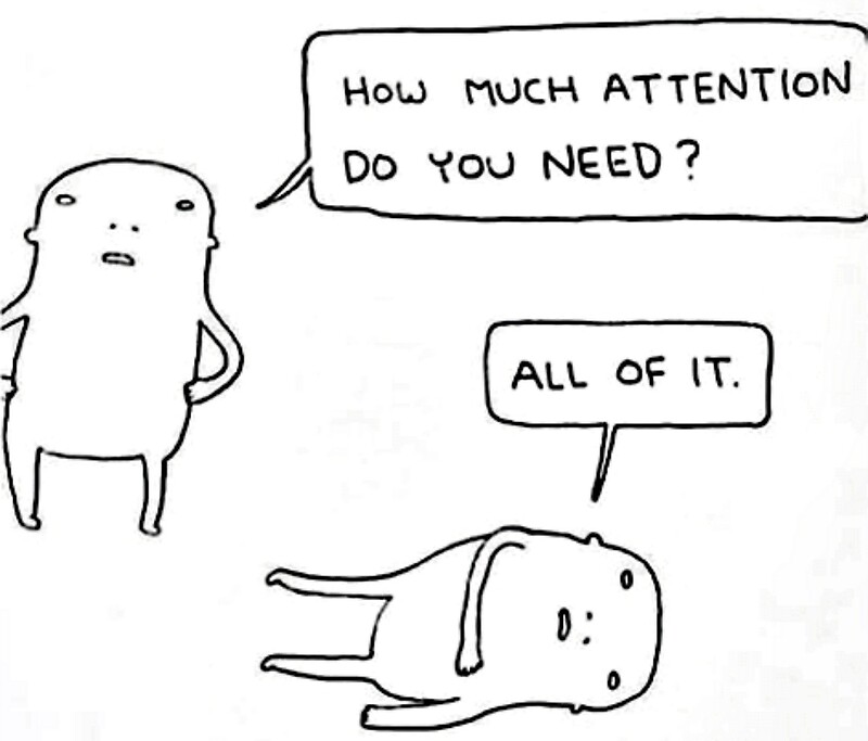 "I need attention" by aesthetics and fun | Redbubble