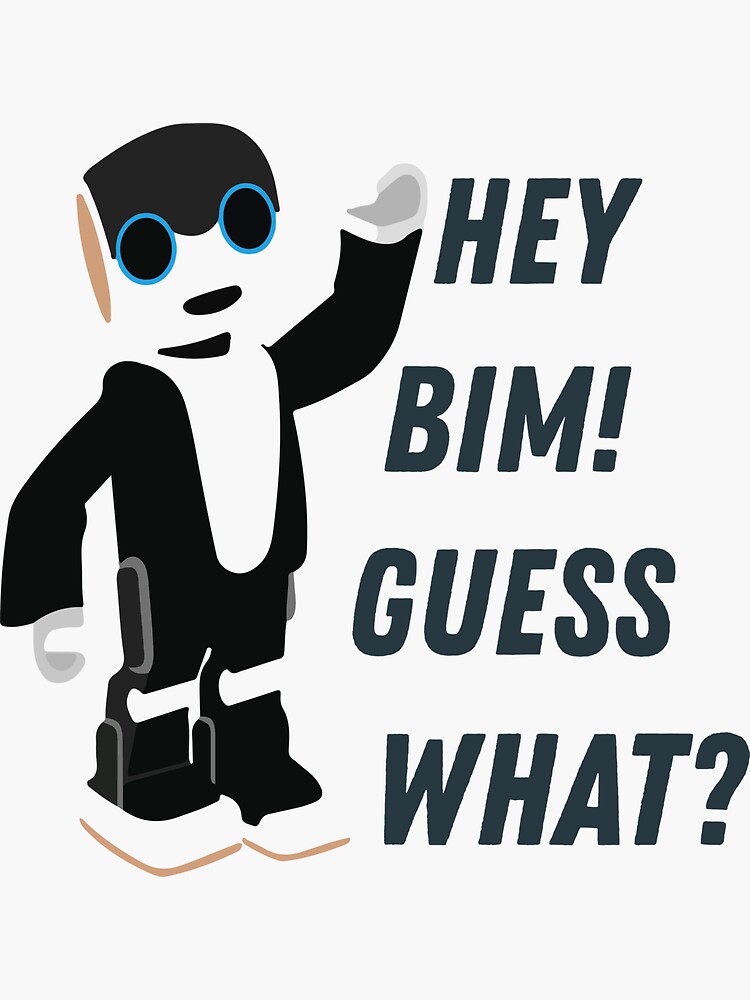"Hey Bim" Sticker for Sale by LC-SHOP | Redbubble