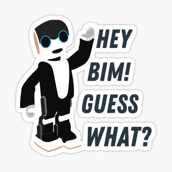 "Hey Bim" Sticker for Sale by LC-SHOP | Redbubble
