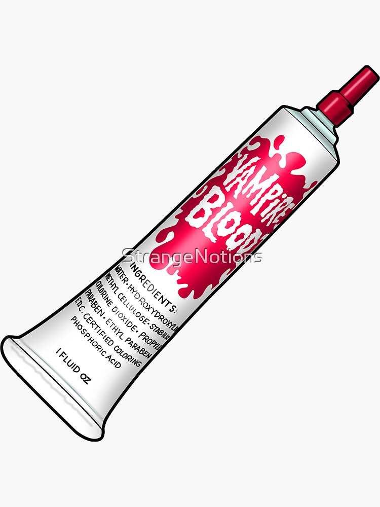 "Early 70s "Vampire Blood" Halloween Squeeze Tube Packaging Art ...