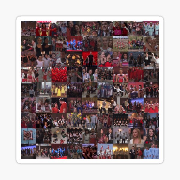 "Glee Screencap Collage - Many Items Available" Sticker for Sale by ...