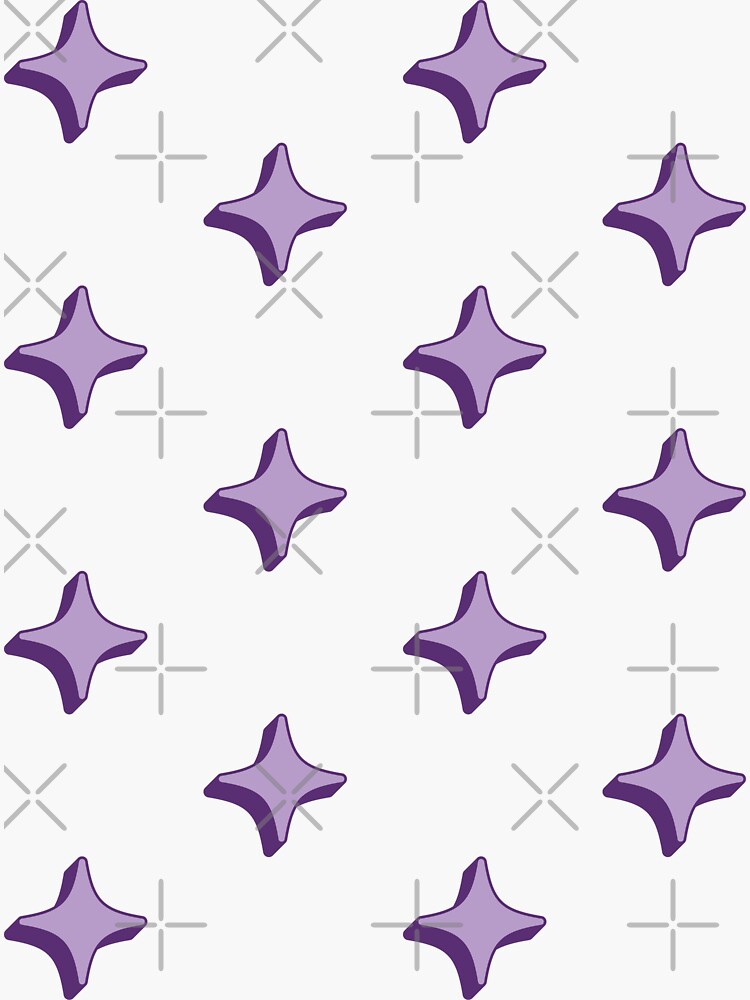 "Purple Star Sticker Pack" Sticker for Sale by Virtual-Artist | Redbubble