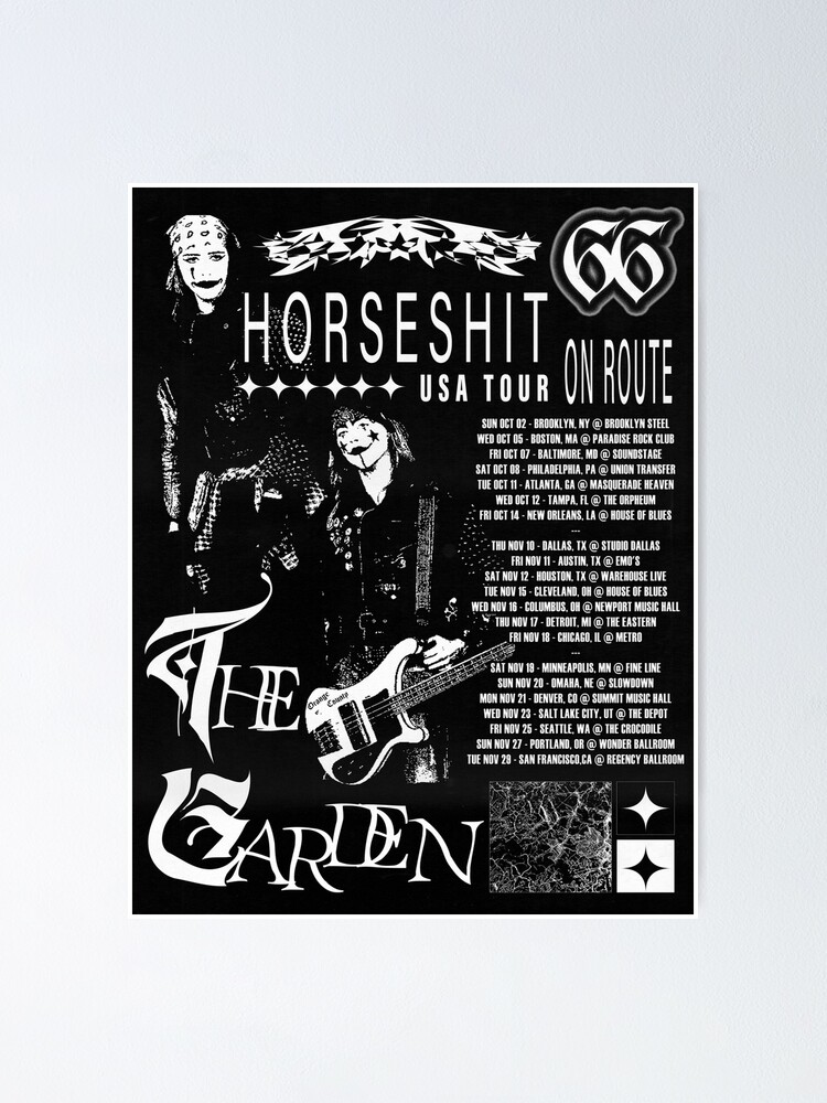 "Horseshit On Tour" Poster for Sale by keluargkerdil | Redbubble
