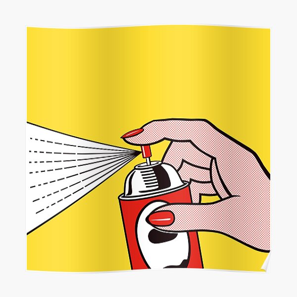 "SPRAY DIGITAL VERSION" Poster for Sale by POP-ART-STUDIO | Redbubble