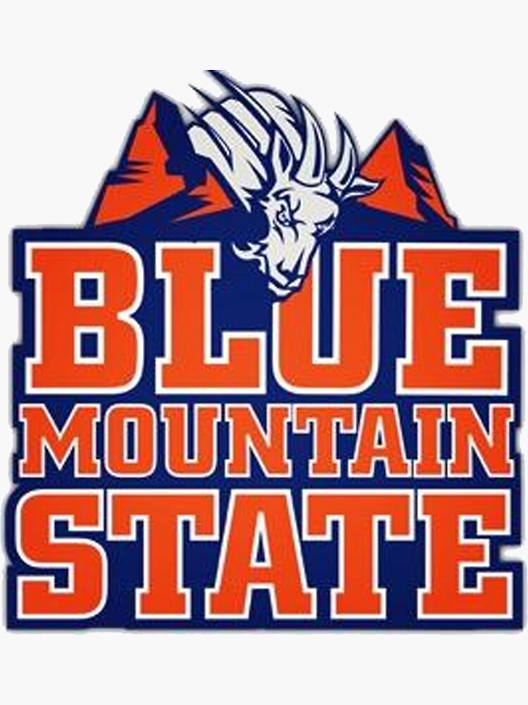 "Blue Mountain State Logo" Sticker for Sale by anadelman | Redbubble