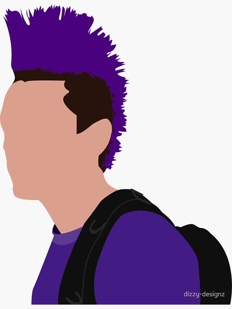 "Purple Hawk (Cobra Kai)" Sticker for Sale by dizzy-designz | Redbubble